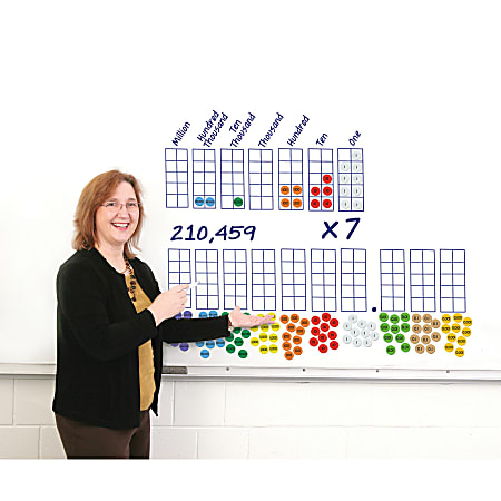 Sensational Math™ 10-Value Jumbo Magnetic Place Value Demonstration ...