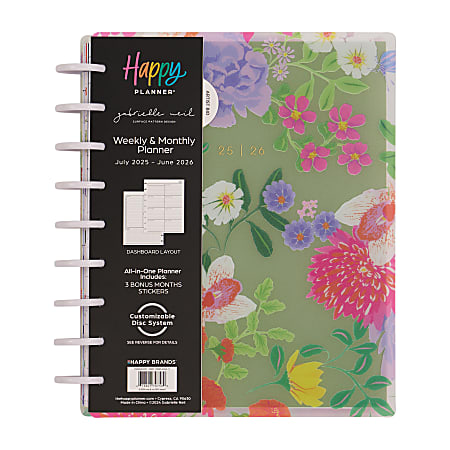 2025 2026 Happy Planner MonthlyWeekly Classic Happy Planner 7 x 9 14 ...