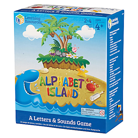 Learning Resources Alphabet Island LetterSounds Game Educational 2 to 4 ...