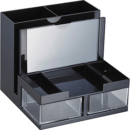 OIC VersaPlus Plastic 9 Compartment Desk Organizer 5 12 H x 6 14 W x 6 ...
