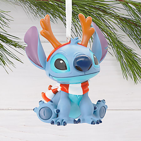 Hallmark Resin Christmas Ornament 2 34 x 2 14 x 1 34 Disney Stitch ...