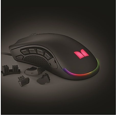 Monster Alpha 9.0 RGB Corded Gaming Mouse Black 2MNGM0169B0L2 - Office ...