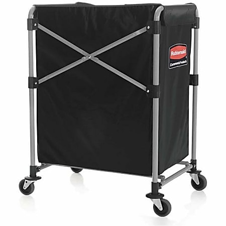 Rubbermaid Collapsible X Cart 4 Bushel 24 H x 20 516 W x 24 18 D Black ...