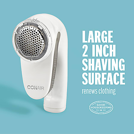 Conair Rechargeable Fabric Shaver White - Office Depot