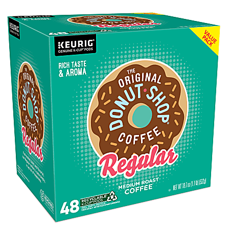 The Original Donut Shop Single Serve Coffee K Cup Medium Roast Carton ...