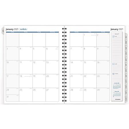 At A Glance Outlink Weekly Planner Refill Julian Dates Weekly 12 Month ...
