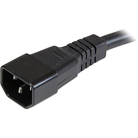 StarTech.com 3 ft Heavy Duty 14 AWG Computer Power Cord C14 to C19 For ...