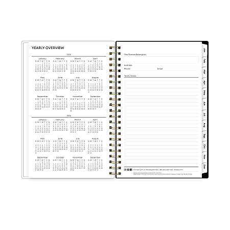 2025 Blue Sky WeeklyMonthly Planning Calendar 5 x 8 Starry Dots January ...