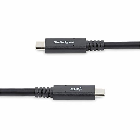 StarTech.com 6 ft 1.8m USB C to USB C Cable 5A 100W PD 3.0 Certified ...