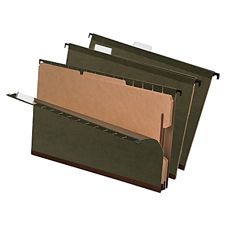 Pendaflex® Hanging File Folders With Dividers, 2 Dividers, Letter Size ...