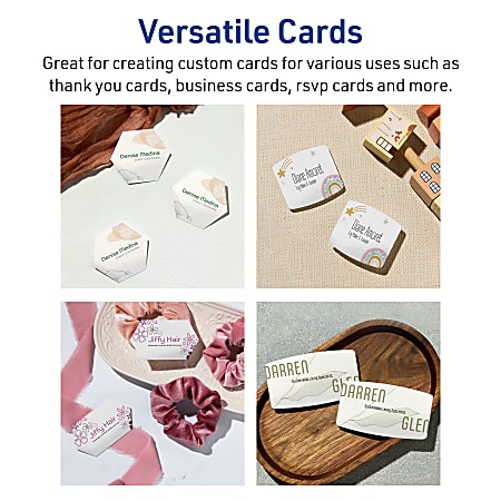 Avery Print To The Edge Business Cards With Sure Feed Technology 2 x3 ...
