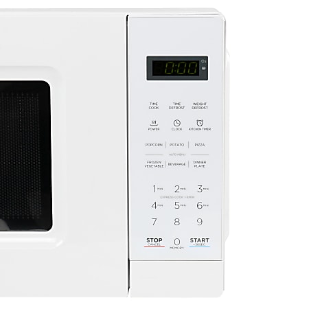 white microwave digital