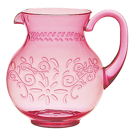pink plastic pitcher