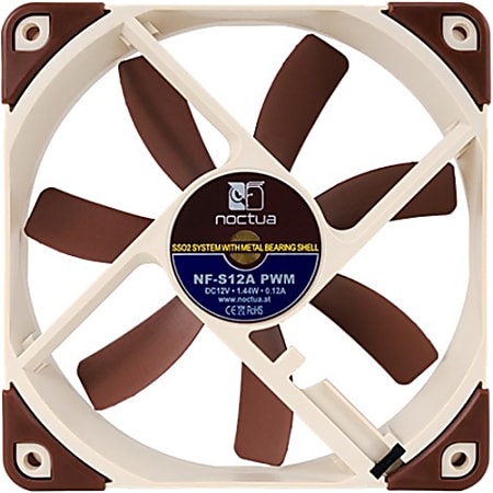 Noctua NF S12A PWM Cooling Fan 4.72 Maximum Fan Diameter 1 x Fans 473.3 ...