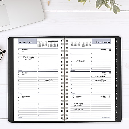 AT A GLANCE DayMinder 2026 Weekly Appointment Book Planner Tabbed ...