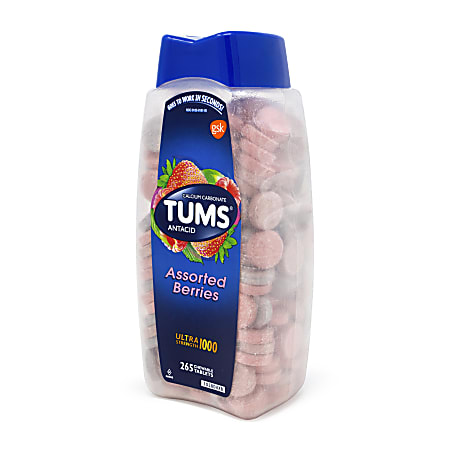 TUMS Ultra Strength Chewable Antacid Tablets Assorted Berry Flavors ...