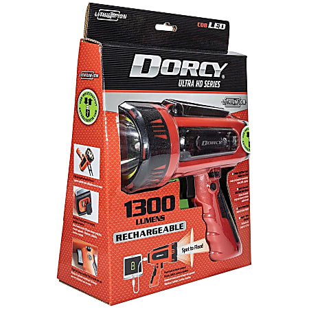 Dorcy 1300 Lumen Ultra HD Rechargeable Spotlight Power Bank LED 1300 lm ...