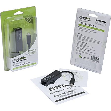 Plugable USB C Ethernet Adapter Fast and Reliable Gigabit Connection ...