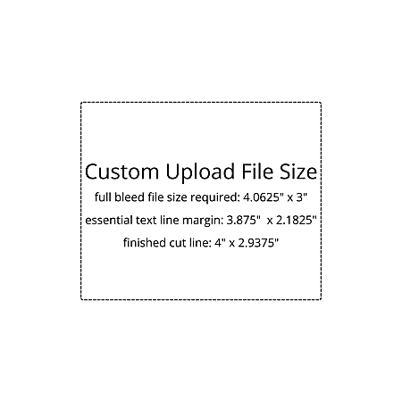 Custom 1 Color Designer Mailing Labels 3 13 x 4 Sheets Pack of 100 ...