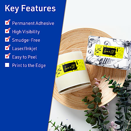 Avery Printable Labels With Sure Feed Technology 94202 NYP10 Rectangle ...