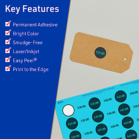 Avery Print To The Edge Labels With Sure Feed Technology And Easy Peel ...