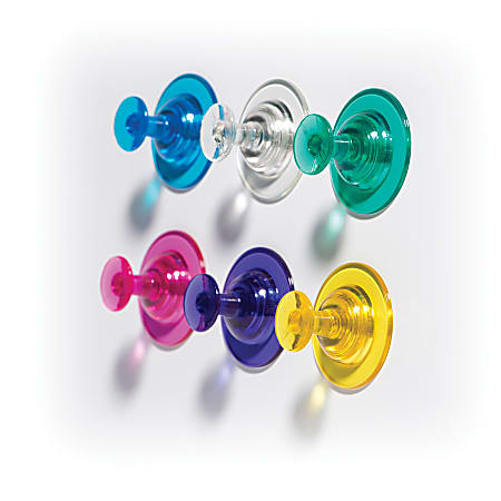 Dowling Magnets Magnet Tools Big Push Pin Magnets 6 Magnets Per Pack ...