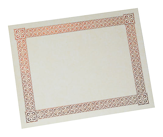 Gartner Studios Certificates, 8 1/2" x 10 7/8", Copper, Pack Of 15