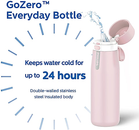 Philips GoZero Everyday Insulated Stainless Steel Water Bottle With ...