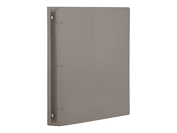 JAM PAPER 3 Ring Plastic Binder 1 inch Smoke - Office Depot