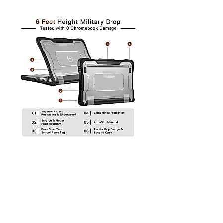 Techprotectus Dell Chromebook Case 11.6 Clear TP CL DE3110 - Office Depot
