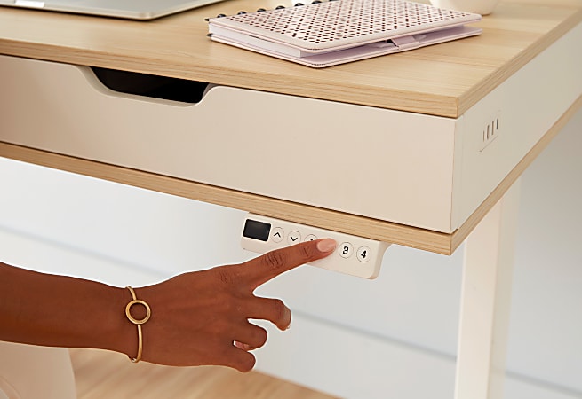 Realspace Smart Electric 48 W Height Adjustable Standing Desk ...