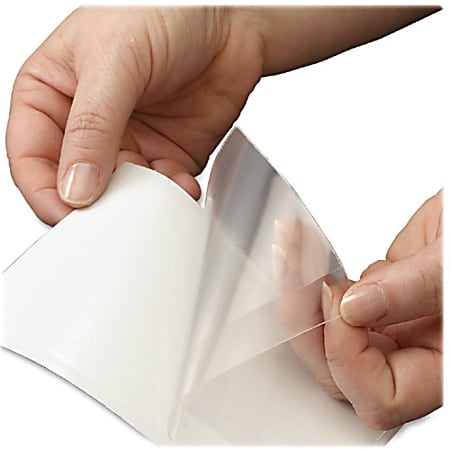 Smead® Self-Adhesive Vinyl Pockets, 3" x 4 1/8", Pack Of 5