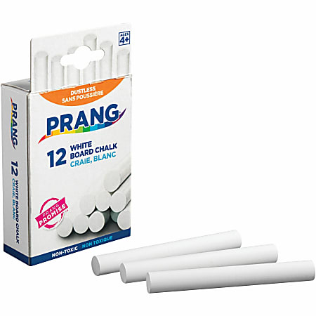 Prang Hygieia Dustless Chalk White Box Of 12 - Office Depot