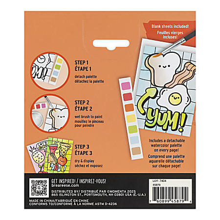 Vivid by Brea Reese Kawaii Food Watercolor Painting Pad Kit Kit Of 13 ...