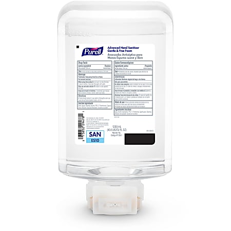 PURELL Advanced Hand Sanitizer Foam ES10 Refill Fragrance Free 1200 mL ...