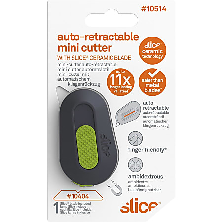 Slice Retract Mini Cutter Ceramic Blade Built in Magnet Retractable Non ...