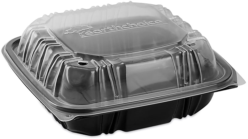 Pactiv Evergreen EarthChoice Vented Dual Color Microwavable Hinged Lid ...