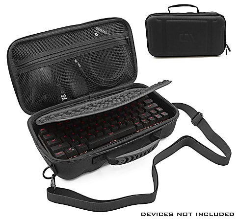 CASEMATIX 60percent Gaming Keyboard Travel Case 3 34 H x 7 12 W x 12 34 ...