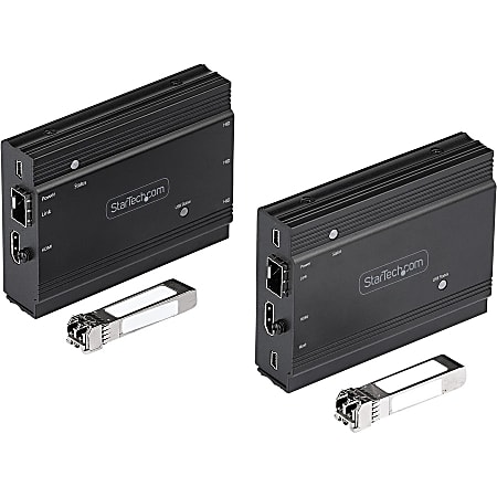 StarTech.com 4K HDMI KVM Extender over Fiber HDMI Video USB over Fiber ...