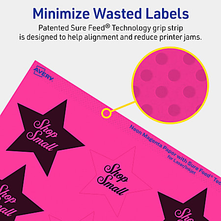 Avery Print To The Edge Labels With Sure Feed Technology 94611 NMP40 ...