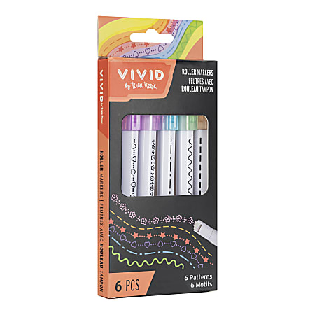 Vivid by Brea Reese Roller Markers Medium Point Assorted Colors Set Of ...