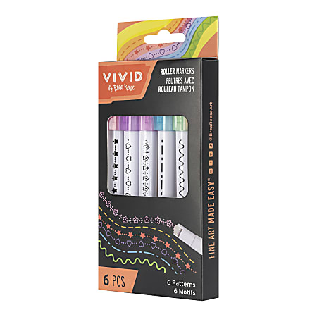 Vivid by Brea Reese Roller Markers Medium Point Assorted Colors Set Of ...