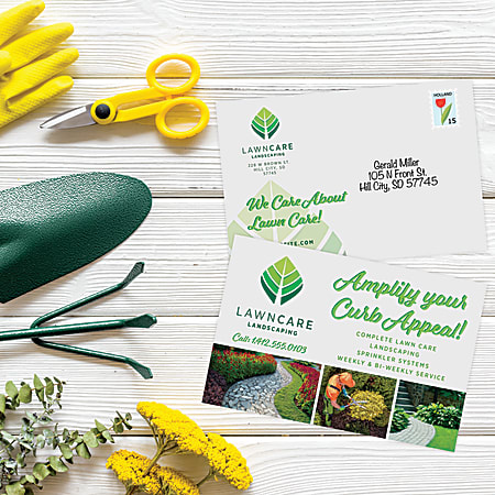 Custom Printed Full Color 4 x 6 Standard Size Postcards Double Sided ...