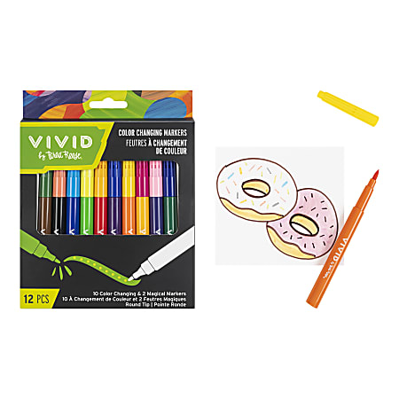Vivid by Brea Reese Color Changing Markers Bold Point Assorted Colors ...