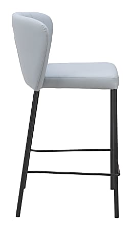 Zuo Linz Counter Height Stools Gray Set Of 2 Stools - Office Depot