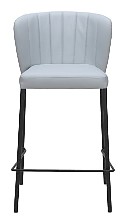 Zuo Linz Counter Height Stools Gray Set Of 2 Stools - Office Depot