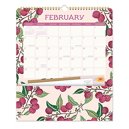 2025 Orange Circle Studio Pockets Plus Calendar 14 x 12 14 Fruit Flora ...