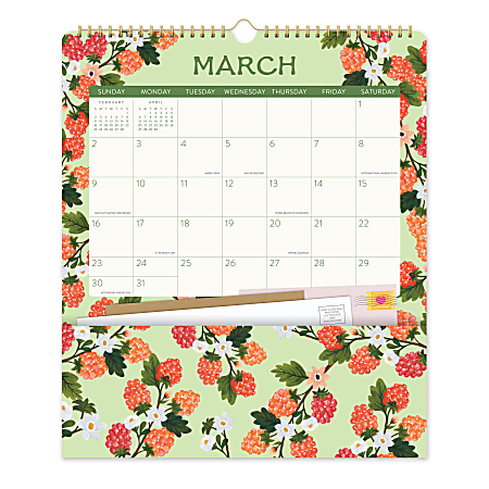 2025 Orange Circle Studio Pockets Plus Calendar 14 x 12 14 Fruit Flora ...