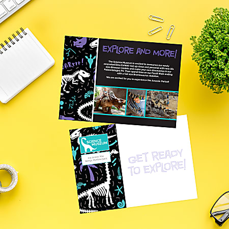 Custom Full Color Postcards Printed 2 Sides 14pt White Uncoated 5 x 7 ...