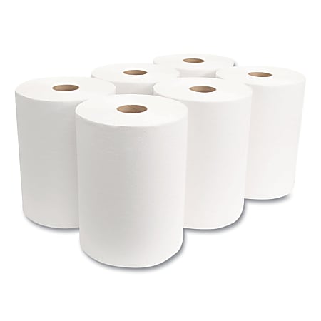 Morcon Tissue 10 Inch Roll Towels 1 Ply 10 x 800 ft White 6 RollsCarton ...